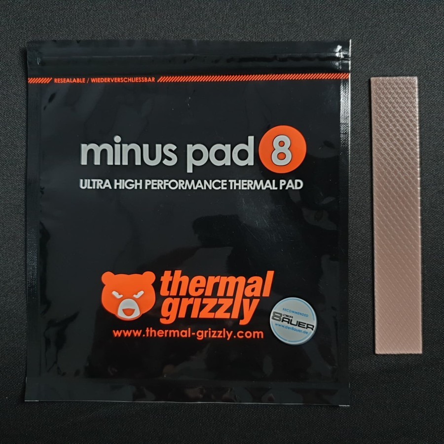 Jual Thermal Grizzly Minus Pad 8 Thermal Pad 120x20x1mm ( 2 PCS PER ...