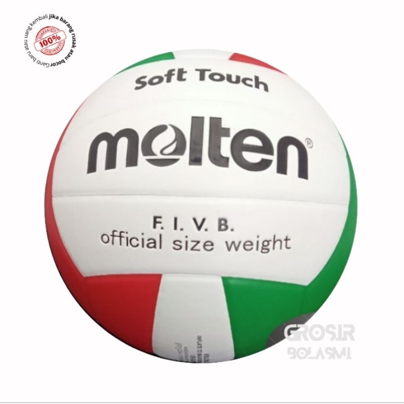 Jual bola voli molten v5vc soft touch original size 5 voly volley ...