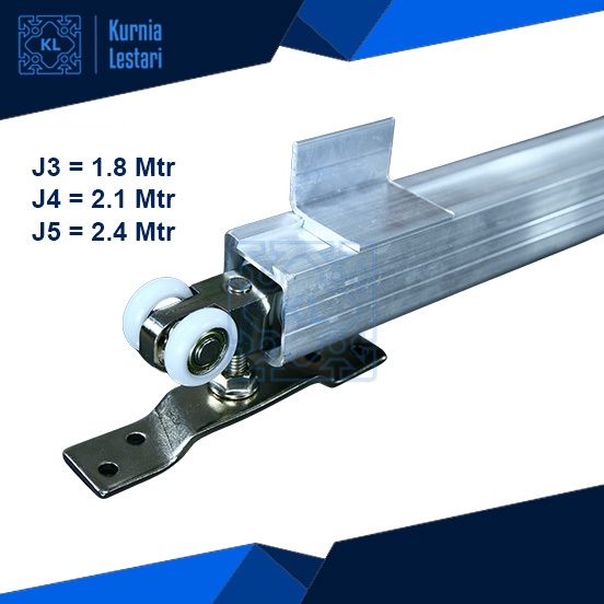 Jual Rel Pintu Sliding / Rel Pintu Geser Sliding Door J4 210cm | Shopee Indonesia