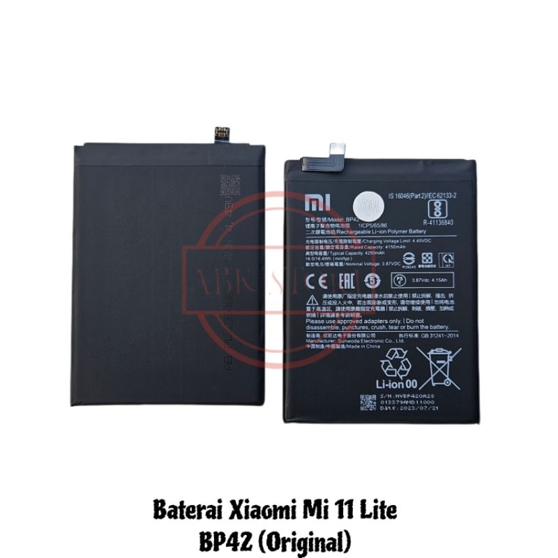 Jual Baterai Battery Xiaomi Mi 11 Lite BP42 Original | Shopee Indonesia