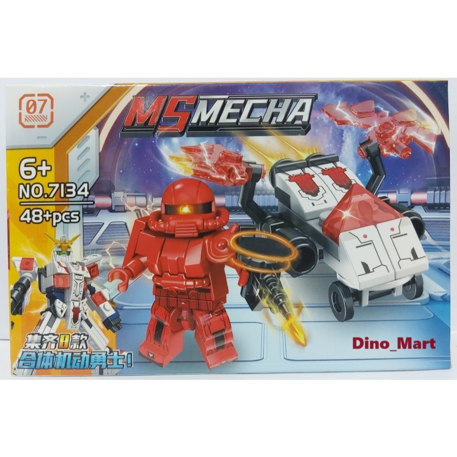 Jual Brick Robot Gundamm MS Mecha 8 in 1 Robot 7134 - Dino Mart ...
