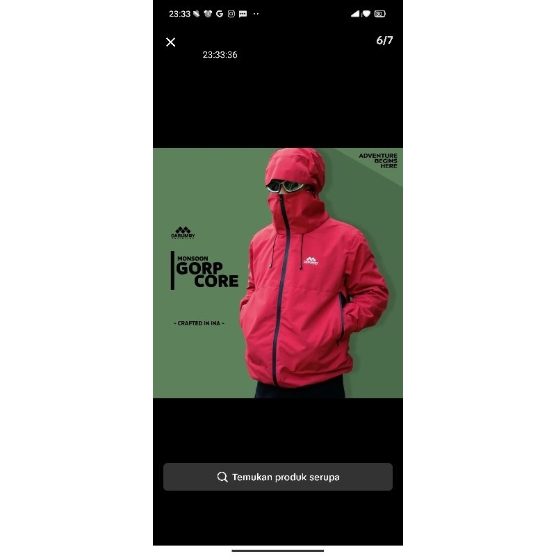 Jual Carumby Gorpcore Monsoon | Shopee Indonesia