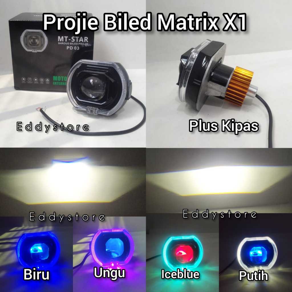 Jual Projie Biled Matrix X1 Terbaru Jauh Dekat Putih Body Black - Plus ...