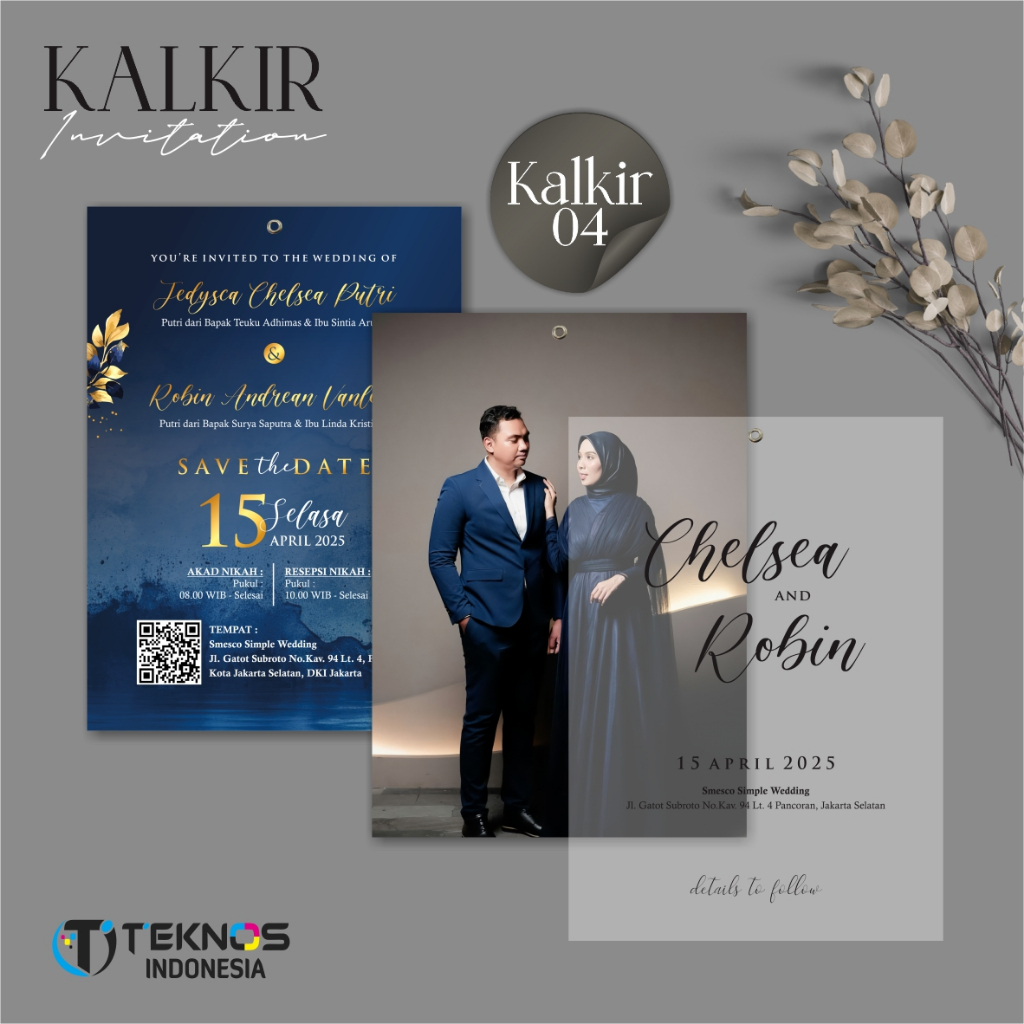 Jual UNDANGAN PERNIKAHAN KALKIR INVITATION FULL COLOUR - UNDANGAN PERNIKAHAN CUSTOM MEWAH ...