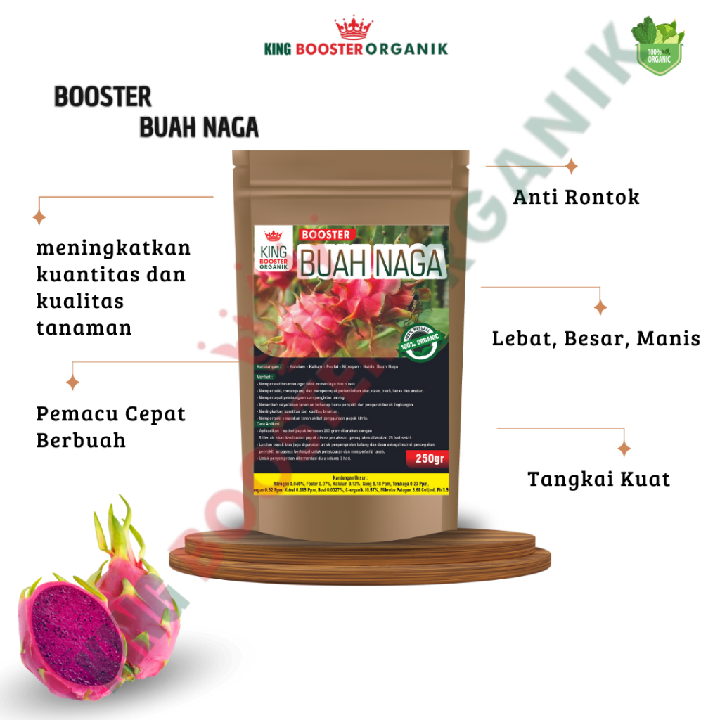 Jual Pupuk Booster Buah Naga Organik Agar Cepat Berbuah Lebat Vitamin Perangsang Pembuahan Saat ...