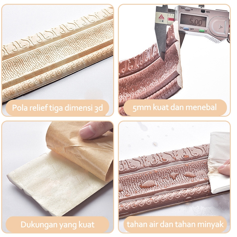 Jual WALL BORDER LIST (LEBAR 5 CM) WALL BORDER FOAM 3D /WALLPAPER LIST ...