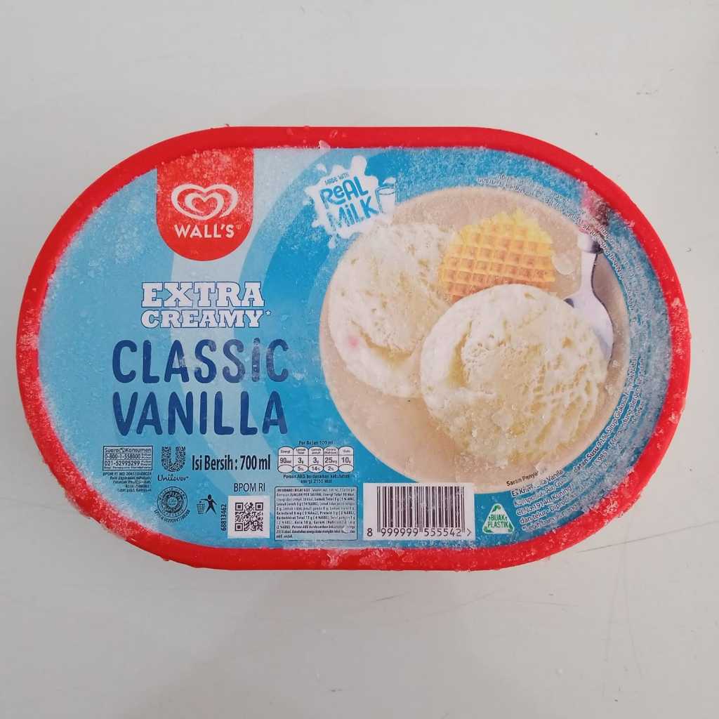 Jual Ice Cream Walls Rasa Vanilla 700ml | Shopee Indonesia