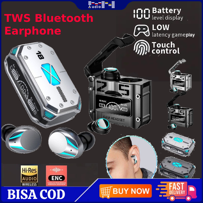 Jual 2024 TWS M41/M25 4500mah Power Bank Headset Noise Cancelling ...