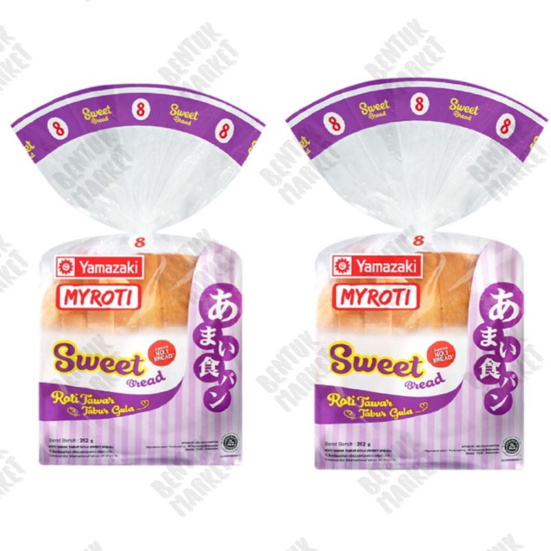 Jual MYROTI Roti Tawar Tabur Gula 8pcs / Roti Tawar / Roti Tabur ...