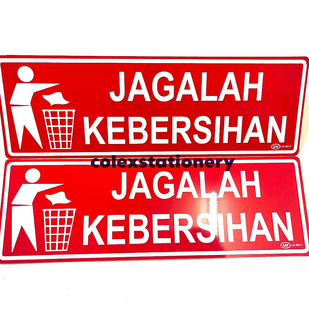 Jual Sticker Label / Sticker Label Bahan Acrylic Jagalah Kebersihan ...