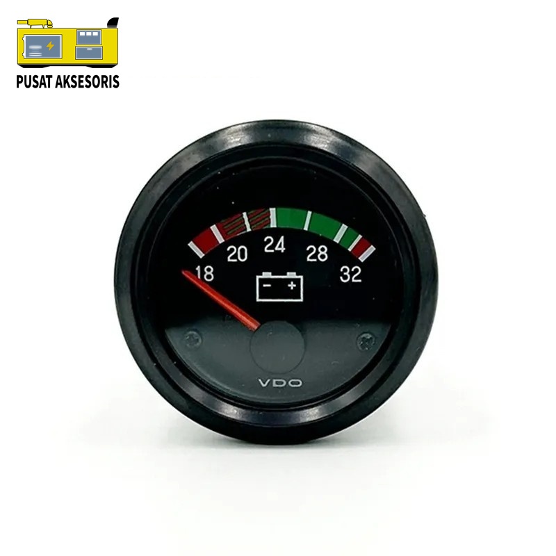 Jual VDO Voltage Gauge 12V or 24V Range 18-32V | Shopee Indonesia