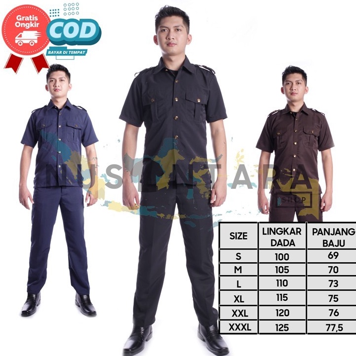 Jual Harga Terbaik Seragam Safari Security Seragam Safari Driver Baju ...