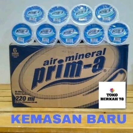 Jual PRIMA AIR MINERAL GELAS 220ML ( KARTON ) | Shopee Indonesia