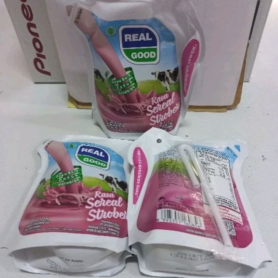 Jual Susu real good Susu bantal Real Good Strawberry 1pc x 125ml ...