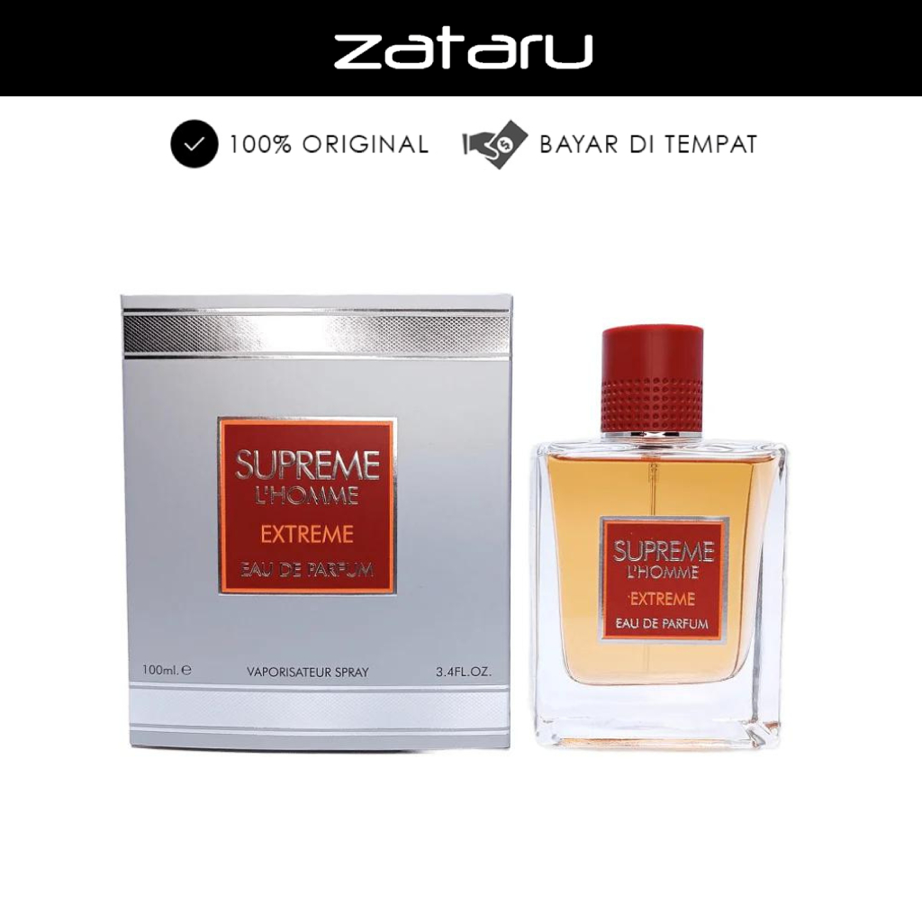 Jual Fragrance World Supreme L'Homme Extreme Man EDP - 100 ML | Shopee ...