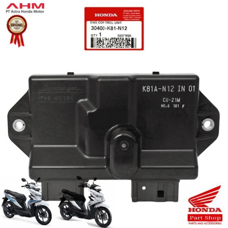 Jual 30400-K81-N12 ECU ECM CDI Beat ECO Street Tipe Idling Stop 2016 ...