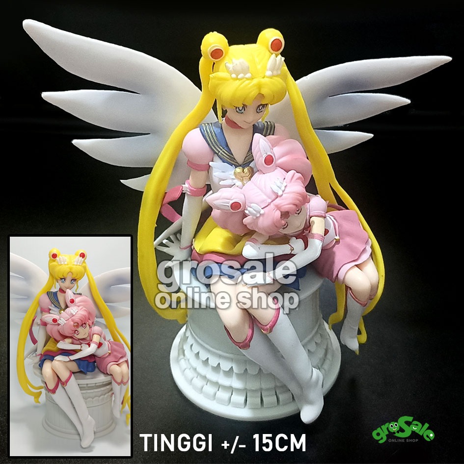 Jual Sailor Moon Chibi-Usa Action Figure Mother Daughter Sailor Mini ...