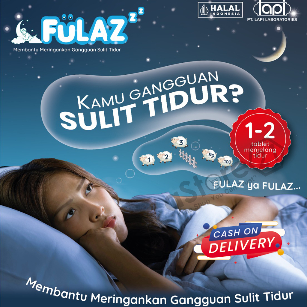 Jual FULAZ Obat Herbal Untuk Mengatasi Gangguan Suit Tidur 1 Strip @4 ...