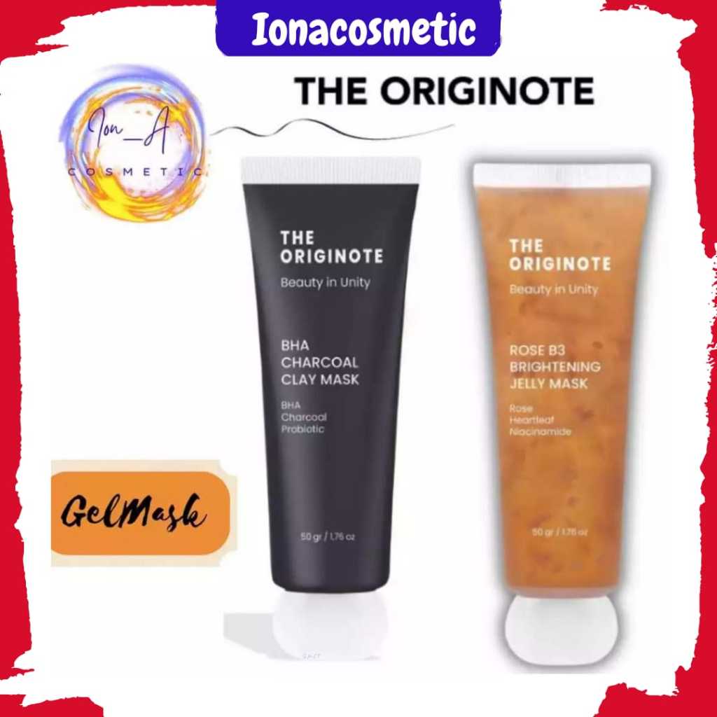 Jual The Originote Rose B3 Brightening Jelly Mask / Charcoal Mask ...