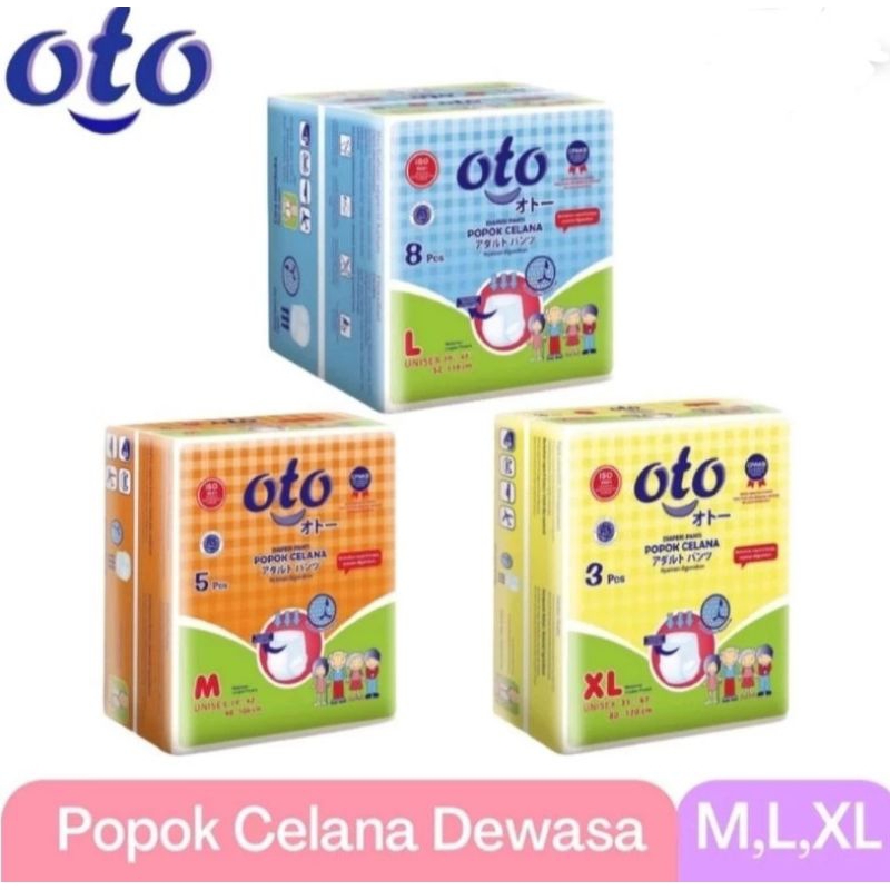 Jual Otto Popok Dewasa Adult Diapers Pants Size M/L/XL/XXL isi 8 pcs ...