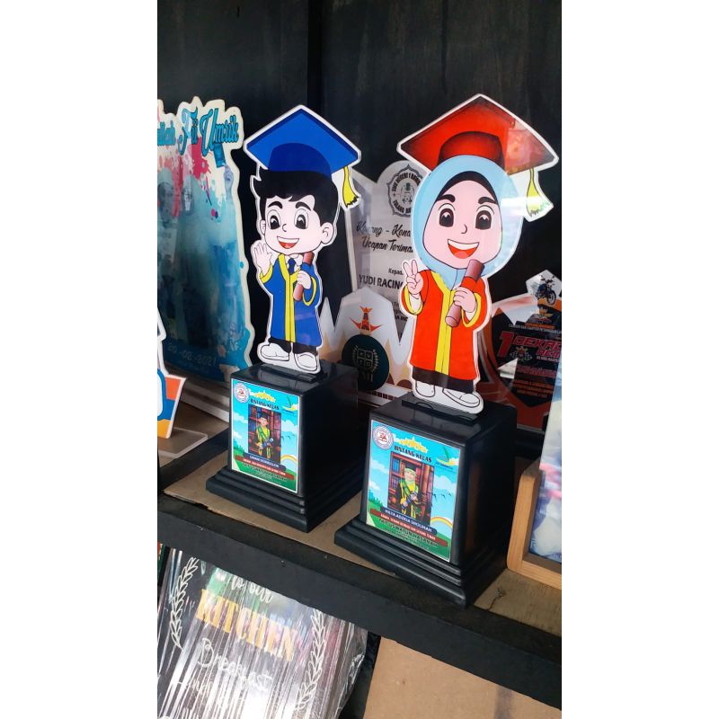 Jual PLAKAT WISUDA TK TROPY WISUDA ANAK SEKOLAH PLAKAT AKRILIK PLAKAT ...