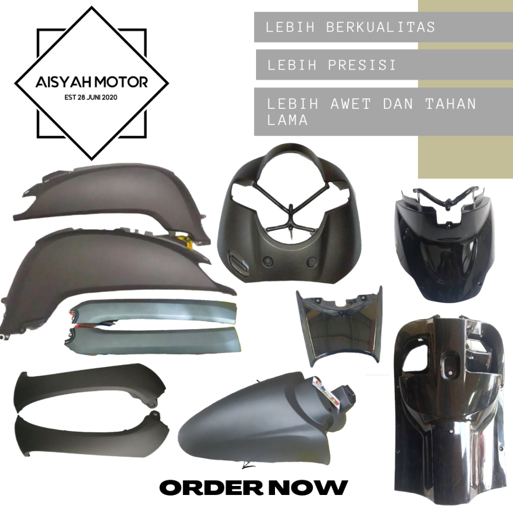 Jual Cover Bodi Halus Honda Scoopy FI Warna Matte Brown Tahun 2017 ...