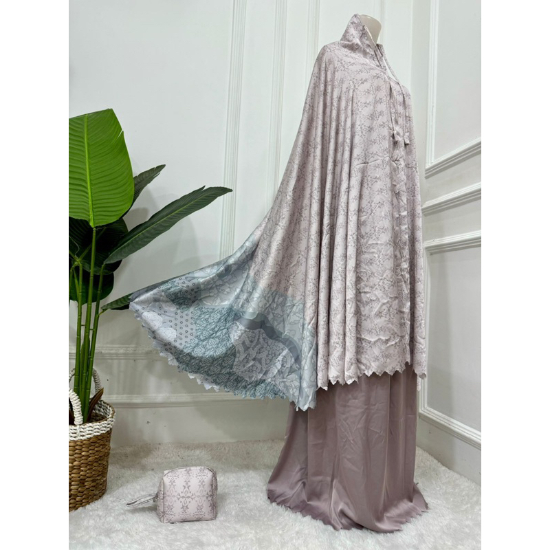 Jual Mukena Batik bolaseries Armani silk lasercut Original premium ...