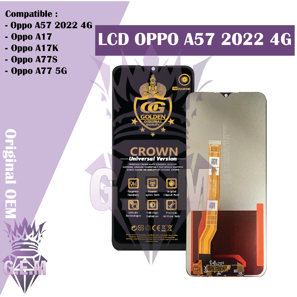 Jual LCD TOUCHSCREEN OPPO A57 4G 2022 - OPPO A17 - OPPO A17K - OPPO ...