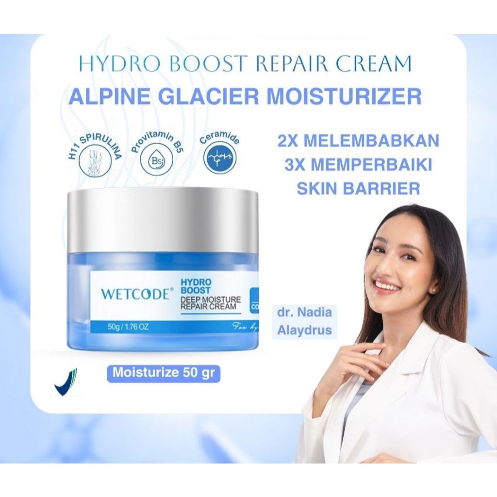 Jual WETCODE Hydro Boost Deep Mositurize Skin Barrier Repair Cream Ceramide & Extract Spirulina ...