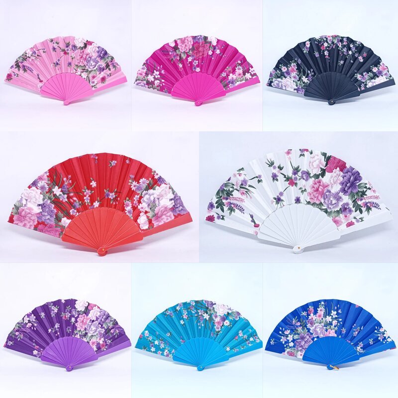 Jual Kipas Warna Motif Bunga kipas satin kipas tari kipas keprek kipas ...