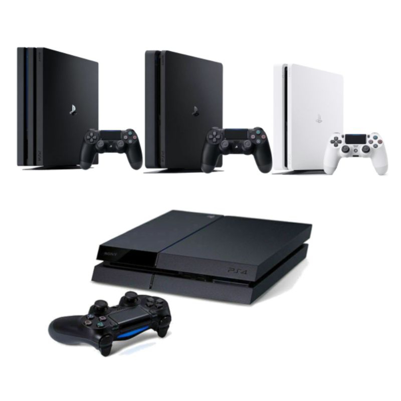 Jual Ps4 Slim Hdd 500GB/1TB + STICK WIRELLES +FULL PERMAINAN | Shopee ...