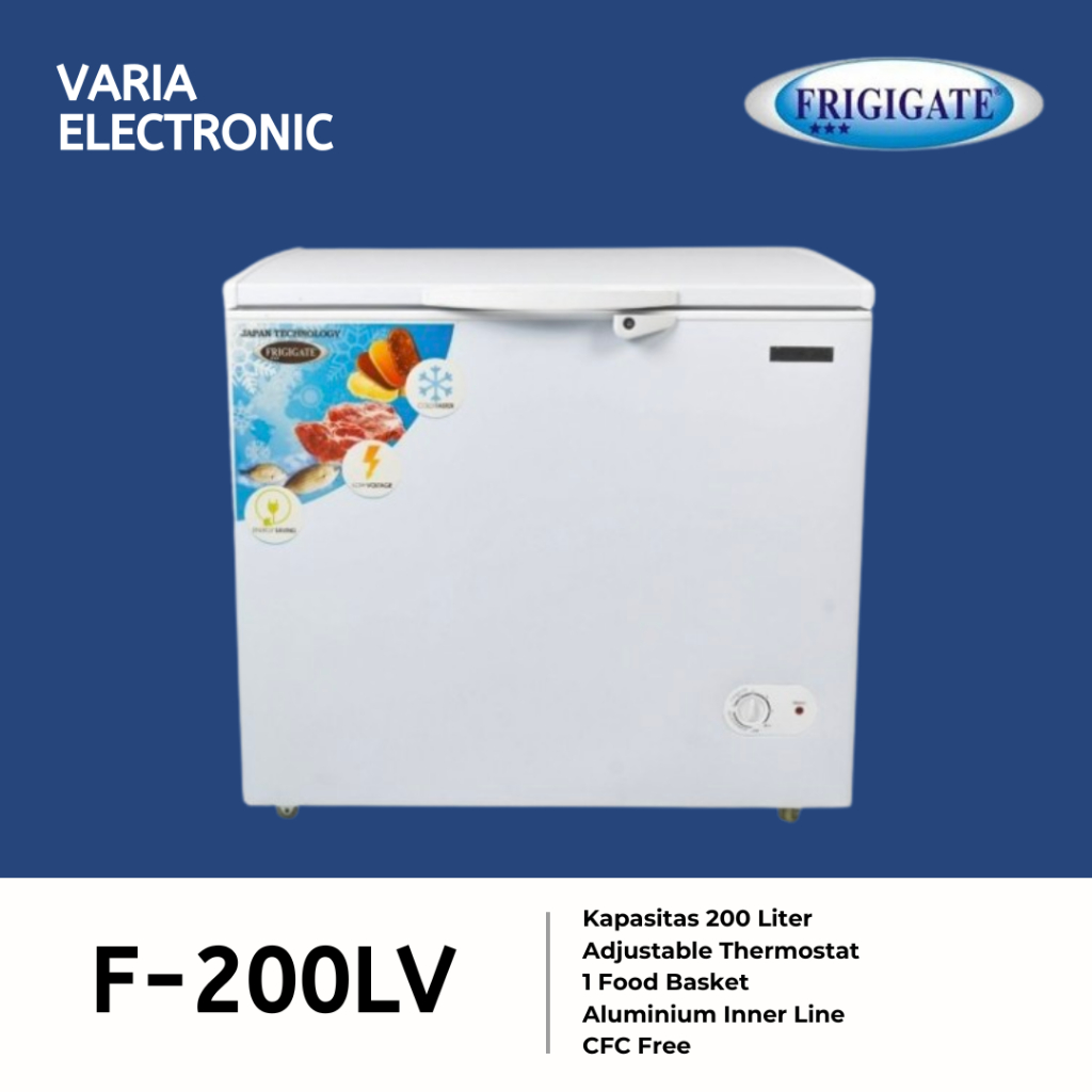 Jual Chest Freezer Frigigate F-200LV / F 200 LV Kapasitas 200 Liter ...