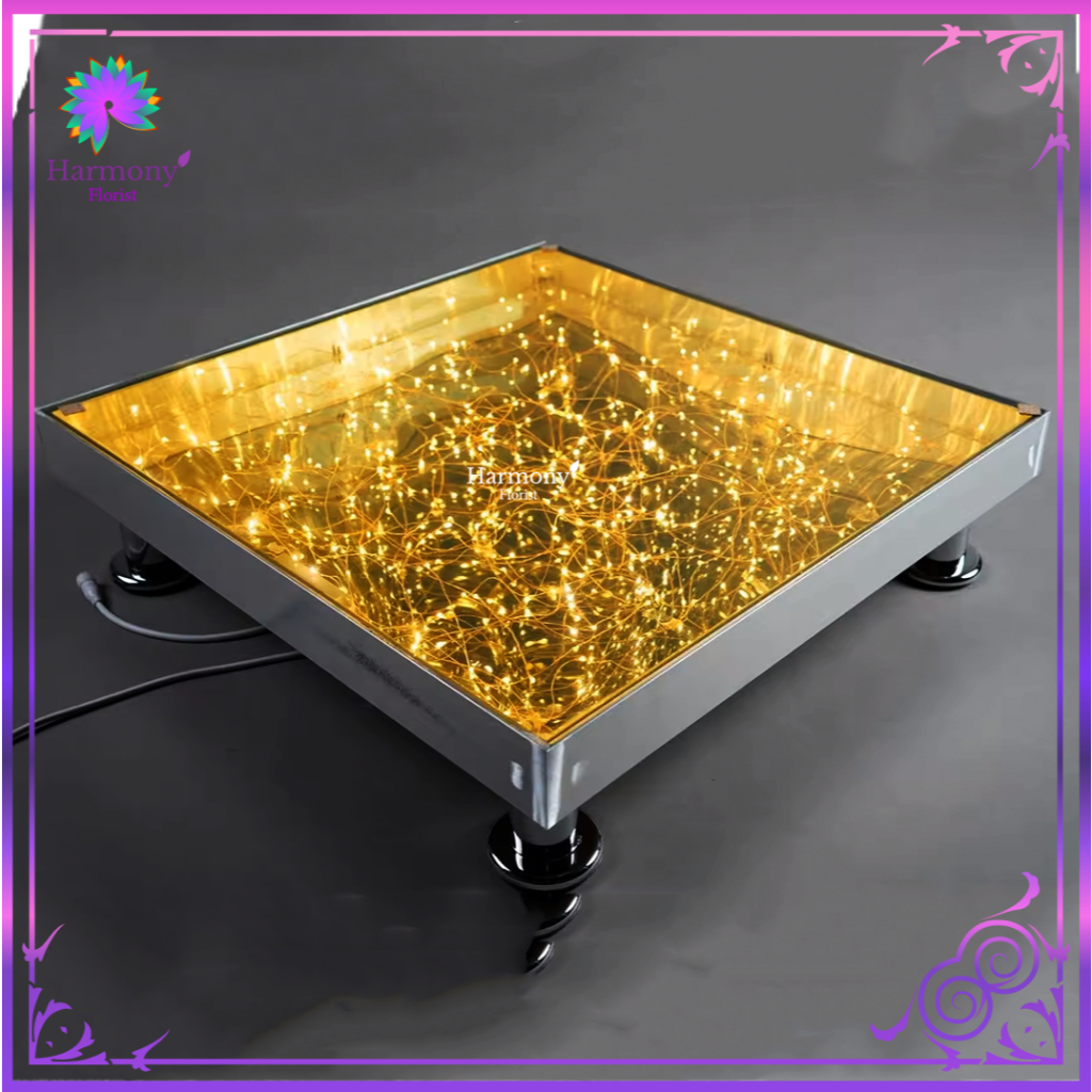 Jual 1 Set ( isi 4 ) Lampu Kaca Panggung Akrilik Lantai Kaca Tempered ...