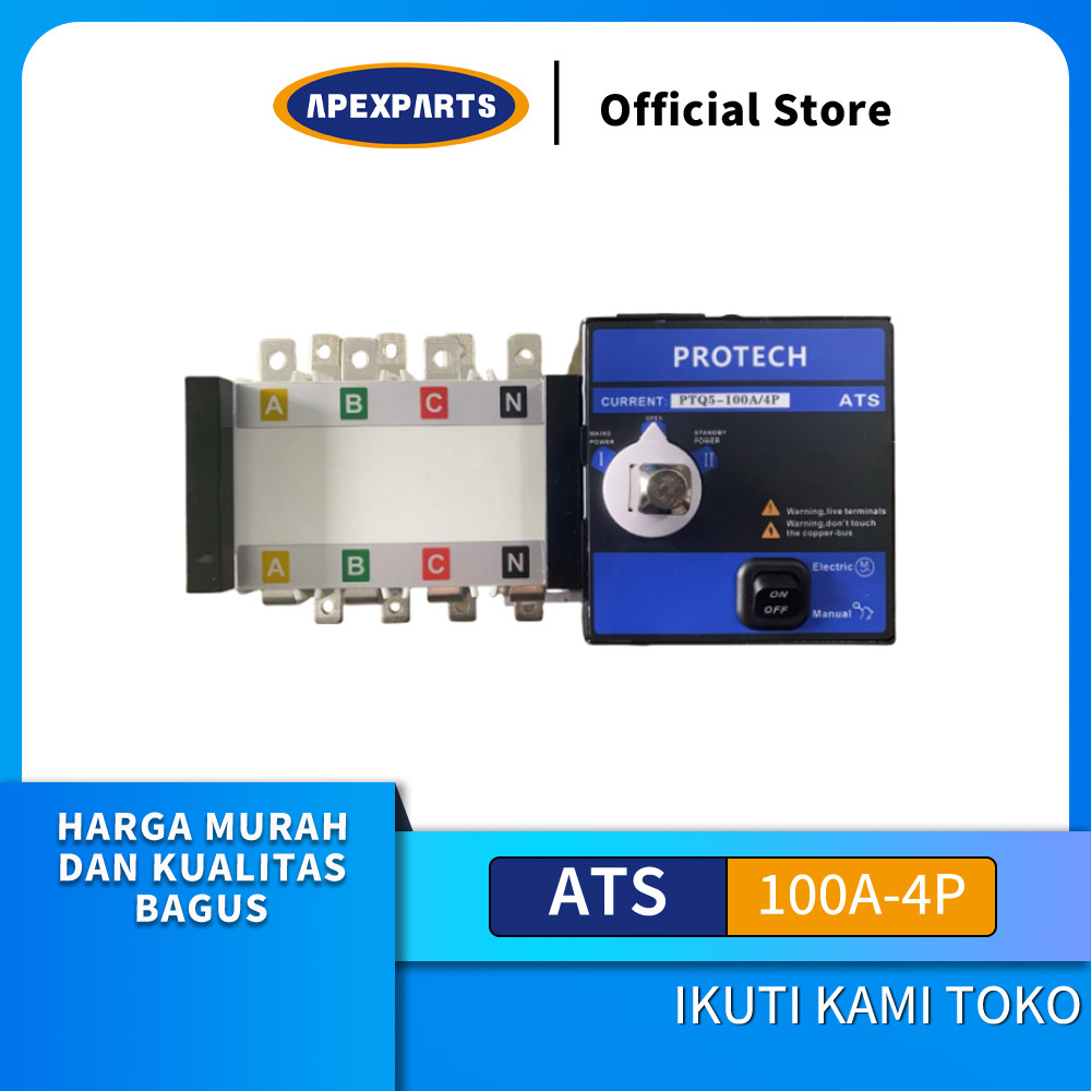 Jual ATS AUTOMATIC TRANSFER SWITCH PLN GENSET ATS 100A 4P | Shopee ...