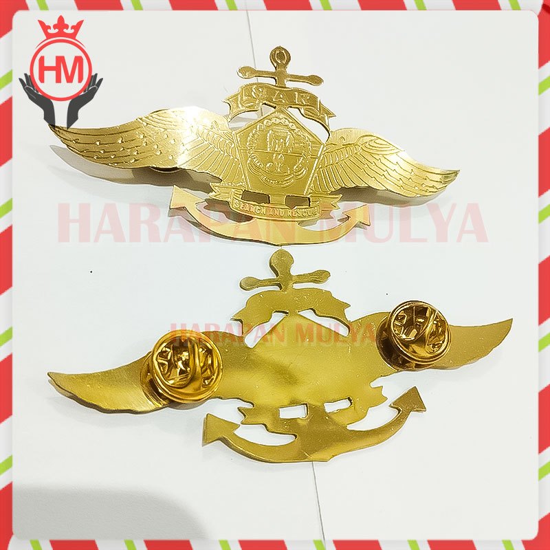 Jual Lencana Gold Wing Logo SAR Saka Kencana Brevet Wing SAR Saka ...