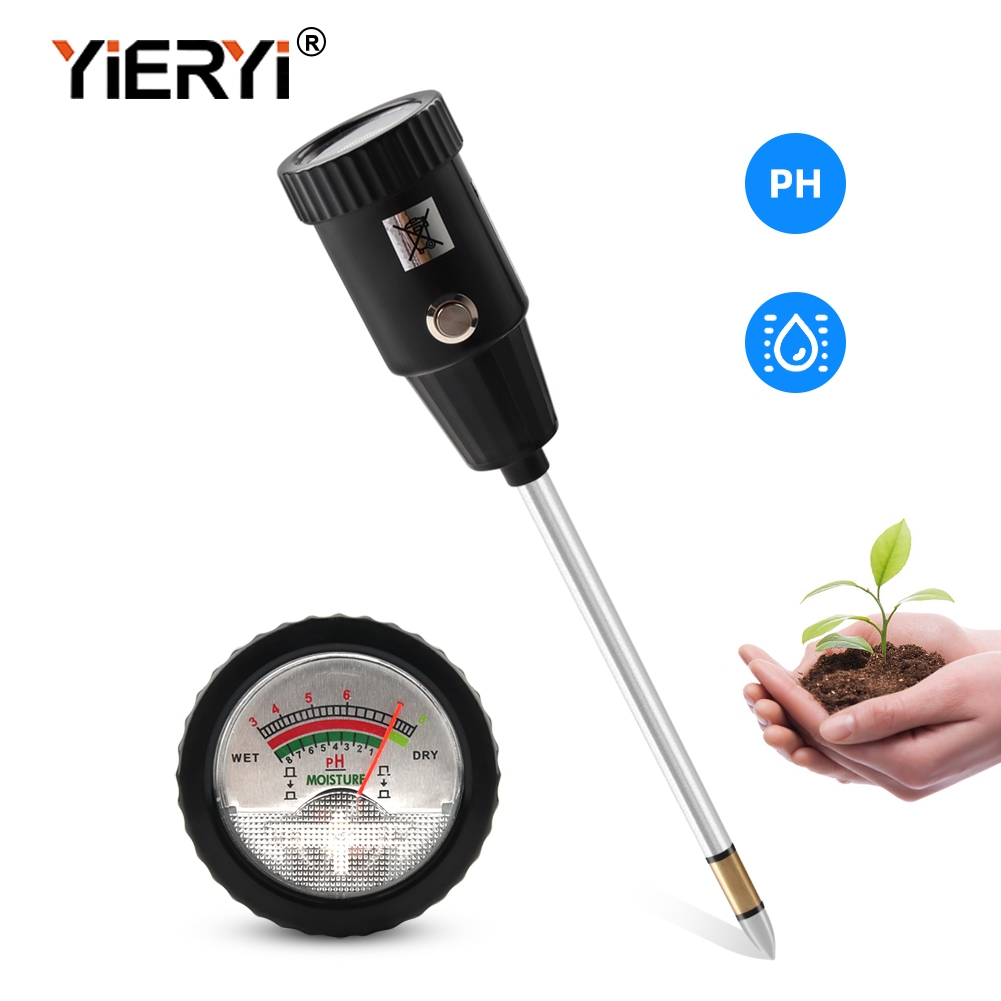 Jual Yieryi Soil Moisture Meter 2 in 1 Soil PH Tester Hygrometer Soil ...