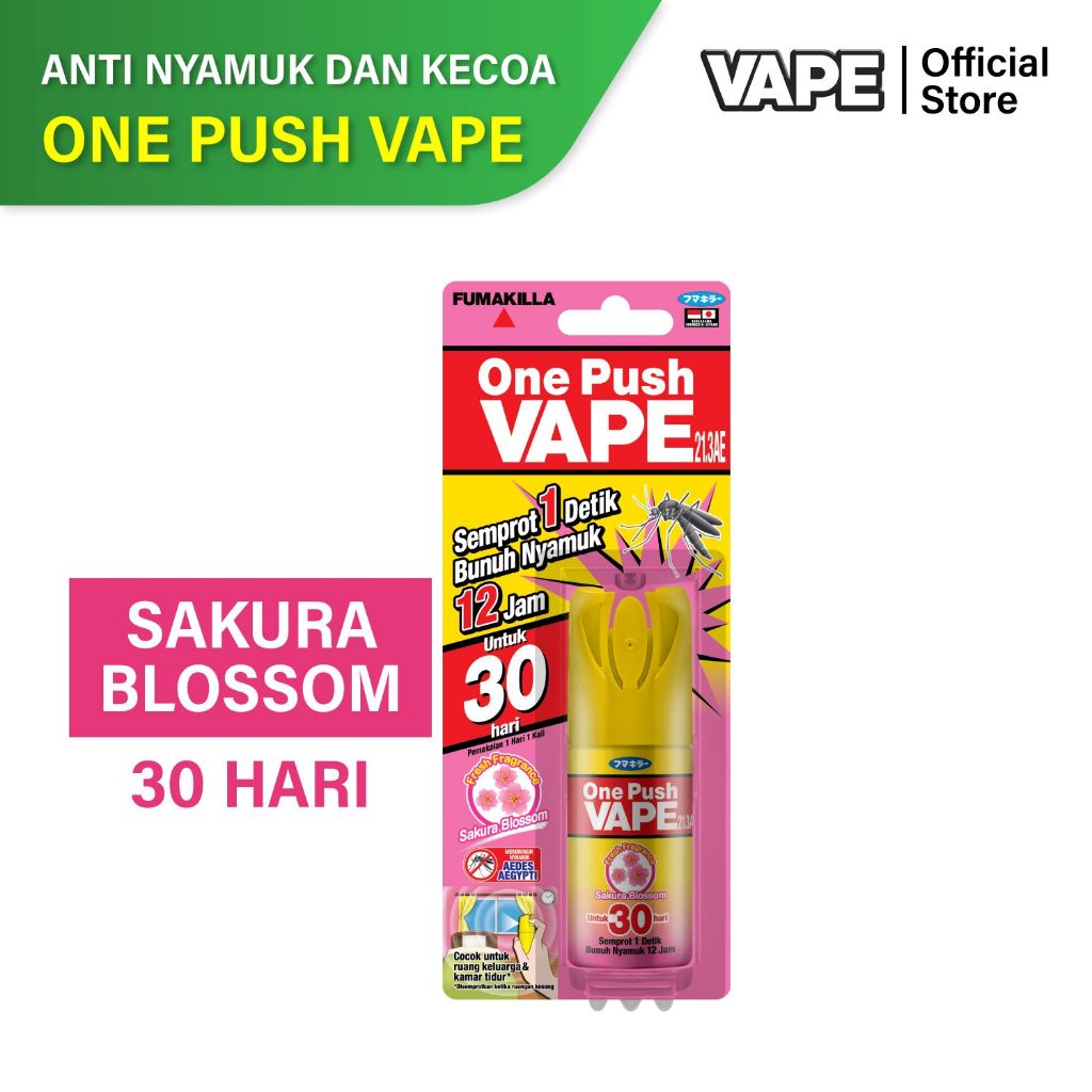 Jual Fumakilla OnePush VAPE 30 Sakura Blossom | Shopee Indonesia