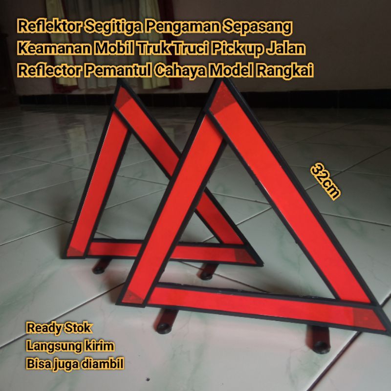Jual Segitiga Pengaman Sepasang Keamanan Mobil Truk Truck Pick up Jalan ...