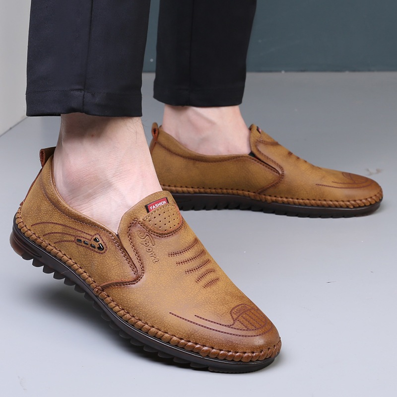 Jual Sepatu kulit slip on pria evander Pantofel casual original 100% ...