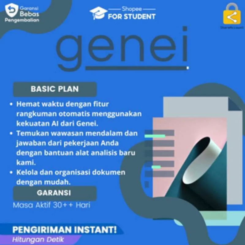 Jual GENEI AI PRO - Peningkatan Penelitian dan Penulisan yang Efektif ...