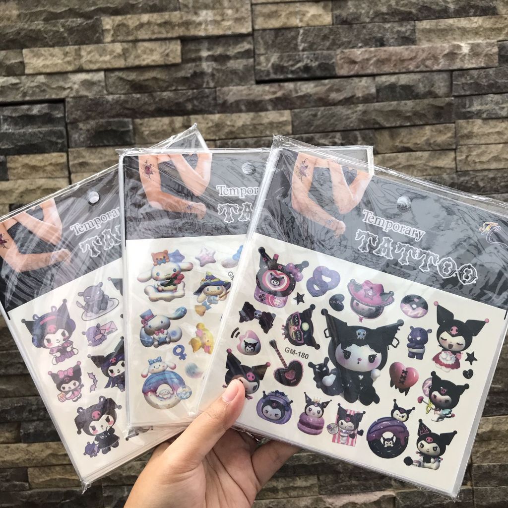 Jual TATTOO ANAK MAINAN ANAK STICKER KARTUN TEMPORER KARAKTER SANRIO ...