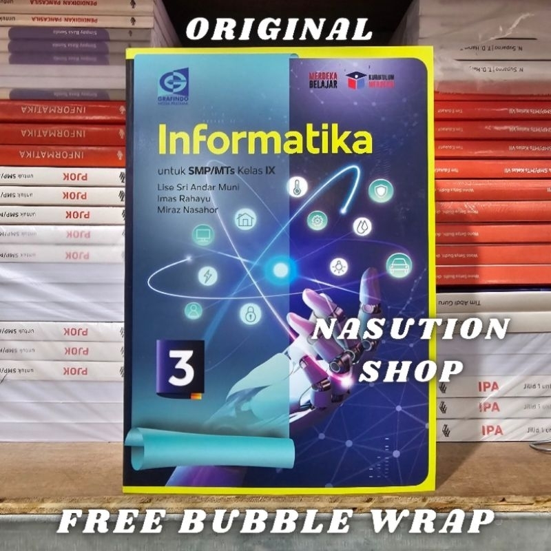 Jual Buku Informatika Kelas 1 2 3 / 7 8 9 SMP/MTs Grafindo Kurikulum Merdeka Original | Shopee ...