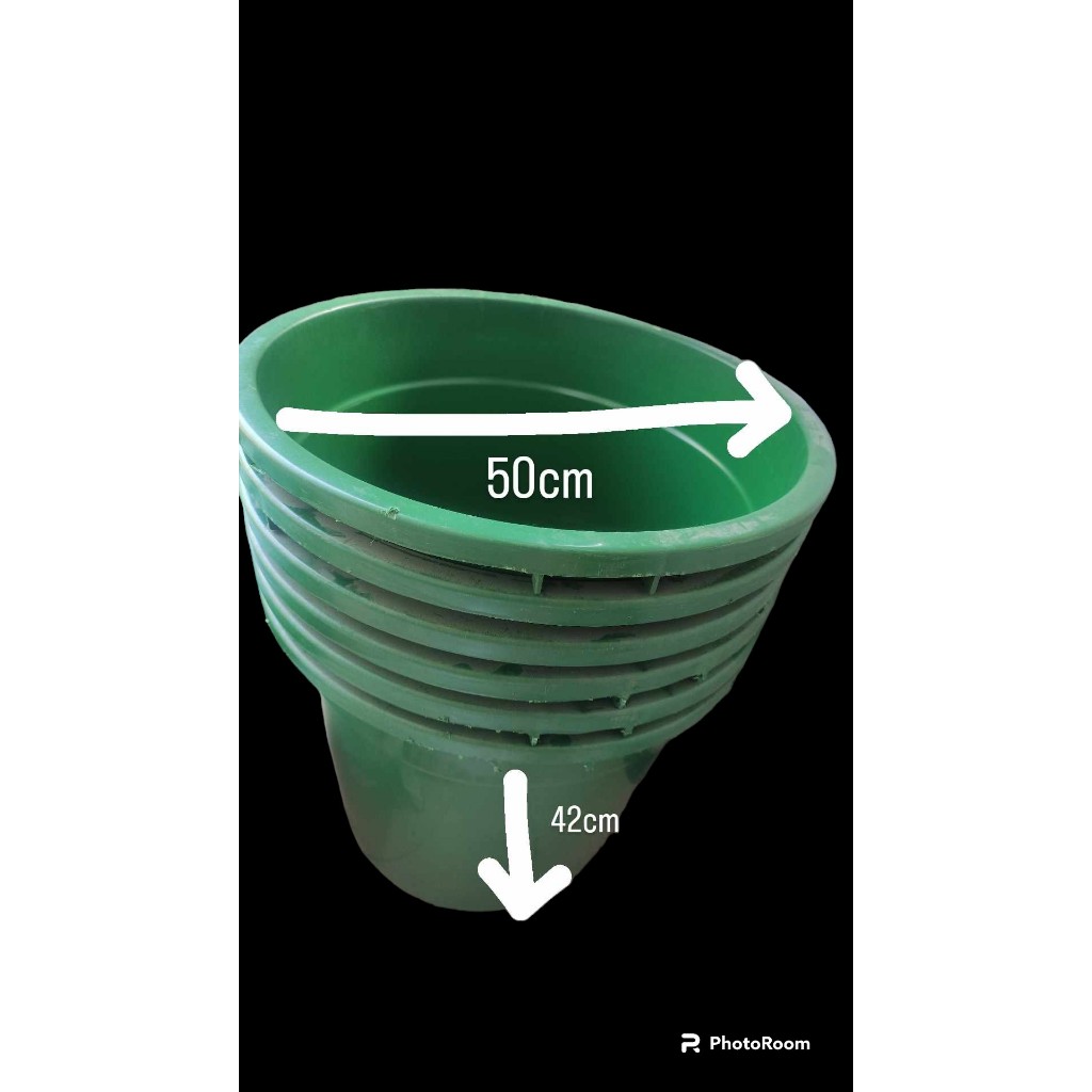 Jual Ember tutup besar hijau Besar 70L (diameter 50cm, tinggi 43cm ...