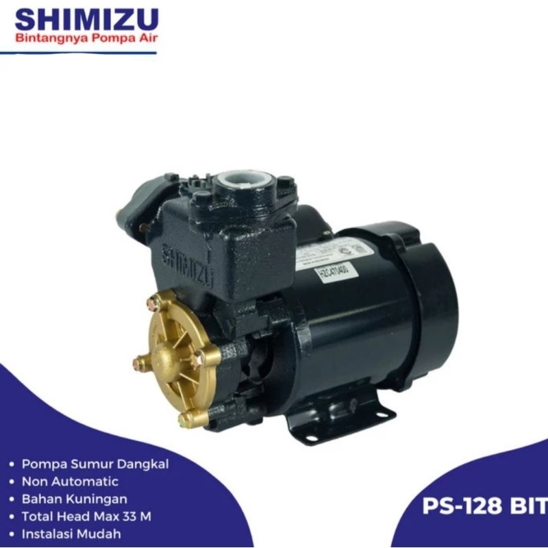 Jual SHIMIZU : PS-128BIT MESIN POMPA AIR NON OTOMATIS PS 128 BIT SUMUR DANGKAL 125 WATT | Shopee ...