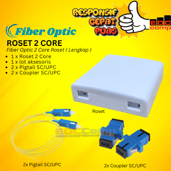 Jual Roset Fiber Optic 2 Core kosongan|Roset FO 2 Core | Shopee Indonesia