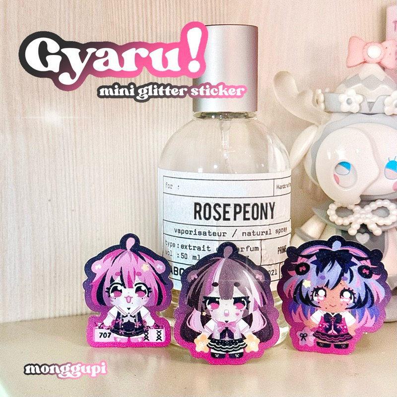 Jual [ monggupi ] gyaru girls !! original glitter sticker | Shopee ...
