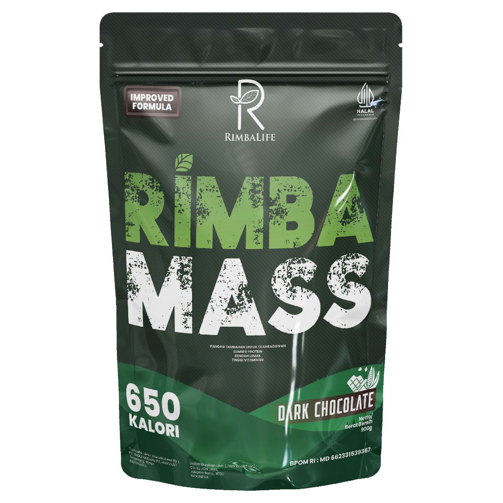 Jual Rimbalife Rimba Mass Gainer 2 lbs 900 gram Susu Protein Bulking ...