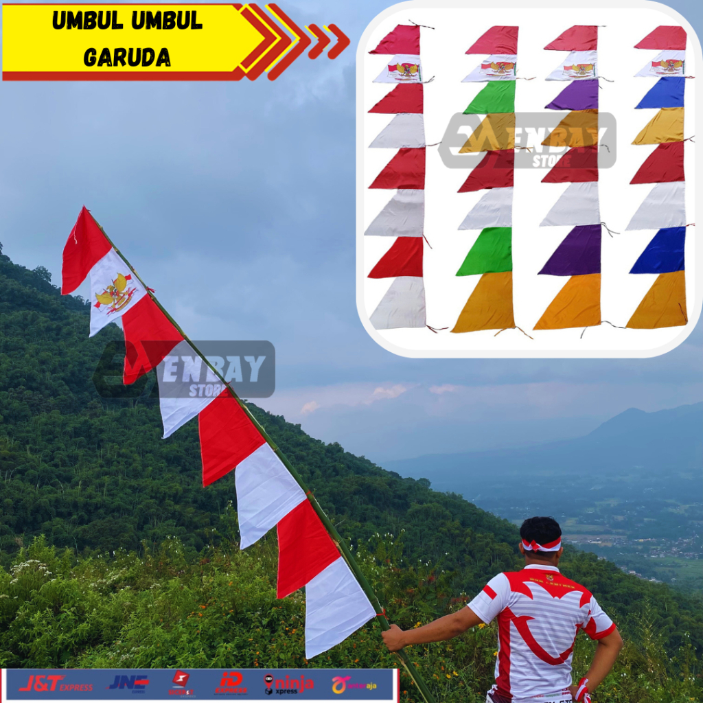 Jual BENDERA UMBUL UMBUL ZIGZAG (PAKET ISI 20 PCS) | Shopee Indonesia