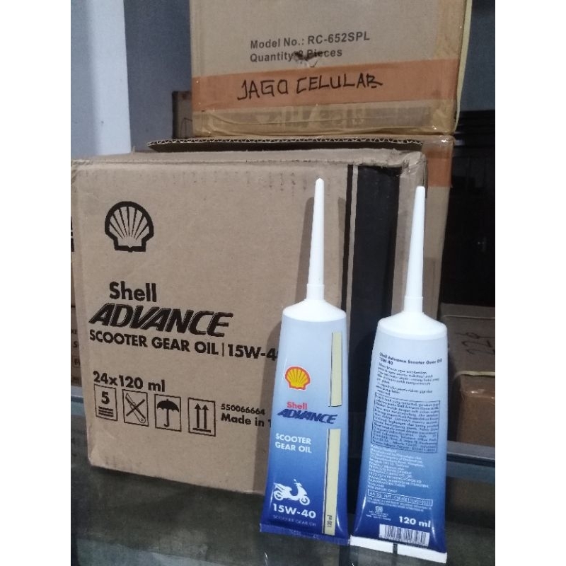 Jual Oli Gardan Shell Matic 15W-40 120ml Shell Advance Gear Oil ...