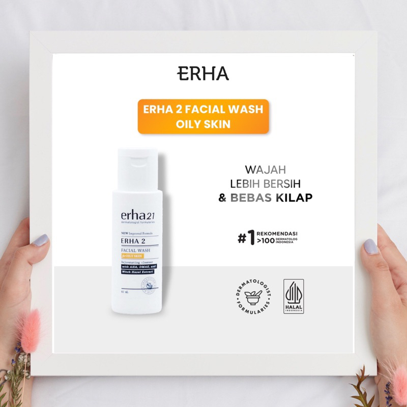 Jual Erha 2 Facial Wash for Oily Skin 60 ml - Sabun Wajah Kulit ...
